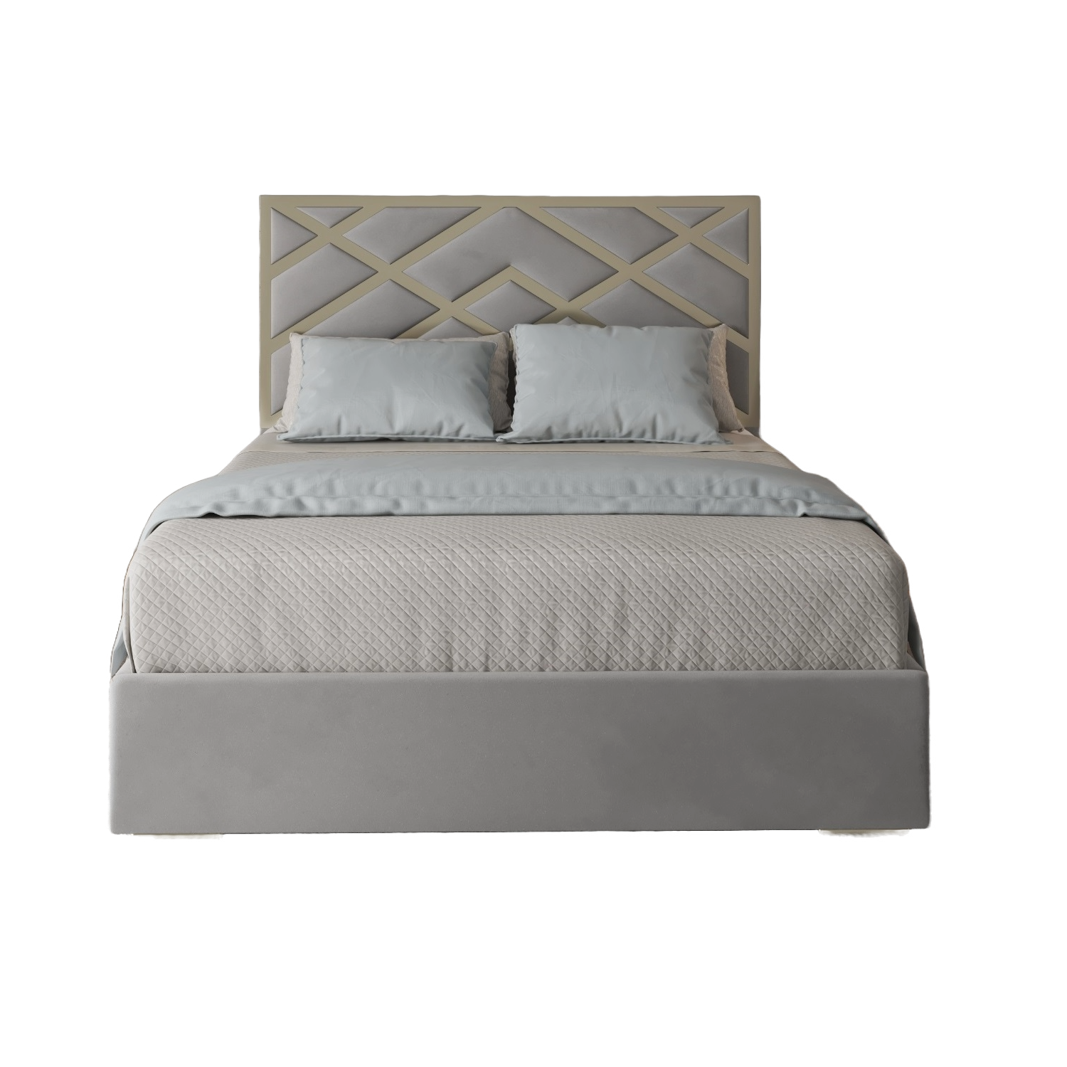 Amilio Upholstered Soft Velvet Metal Bed Frame - Made In UK | Luxury ...